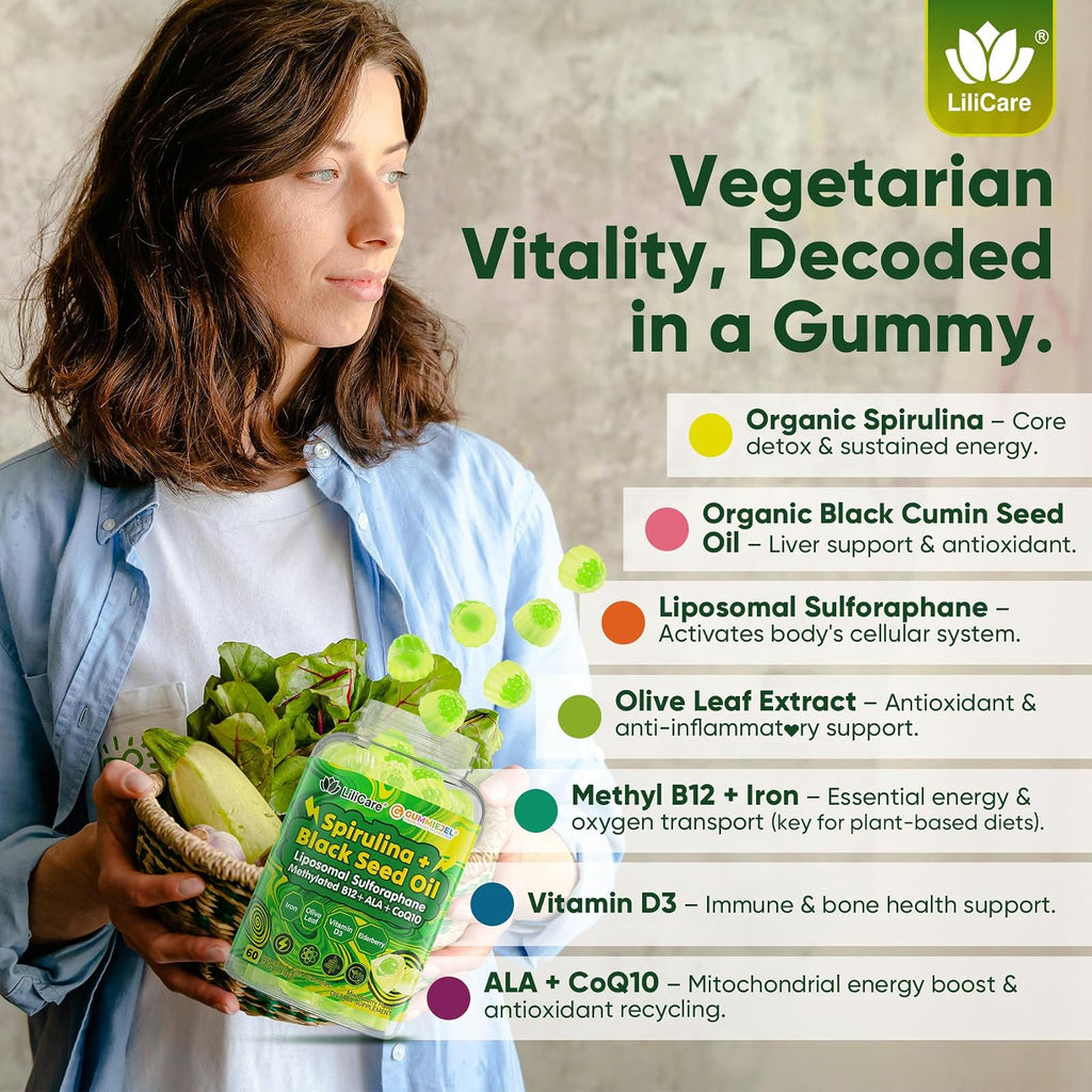 60 count spirulina gummies pack