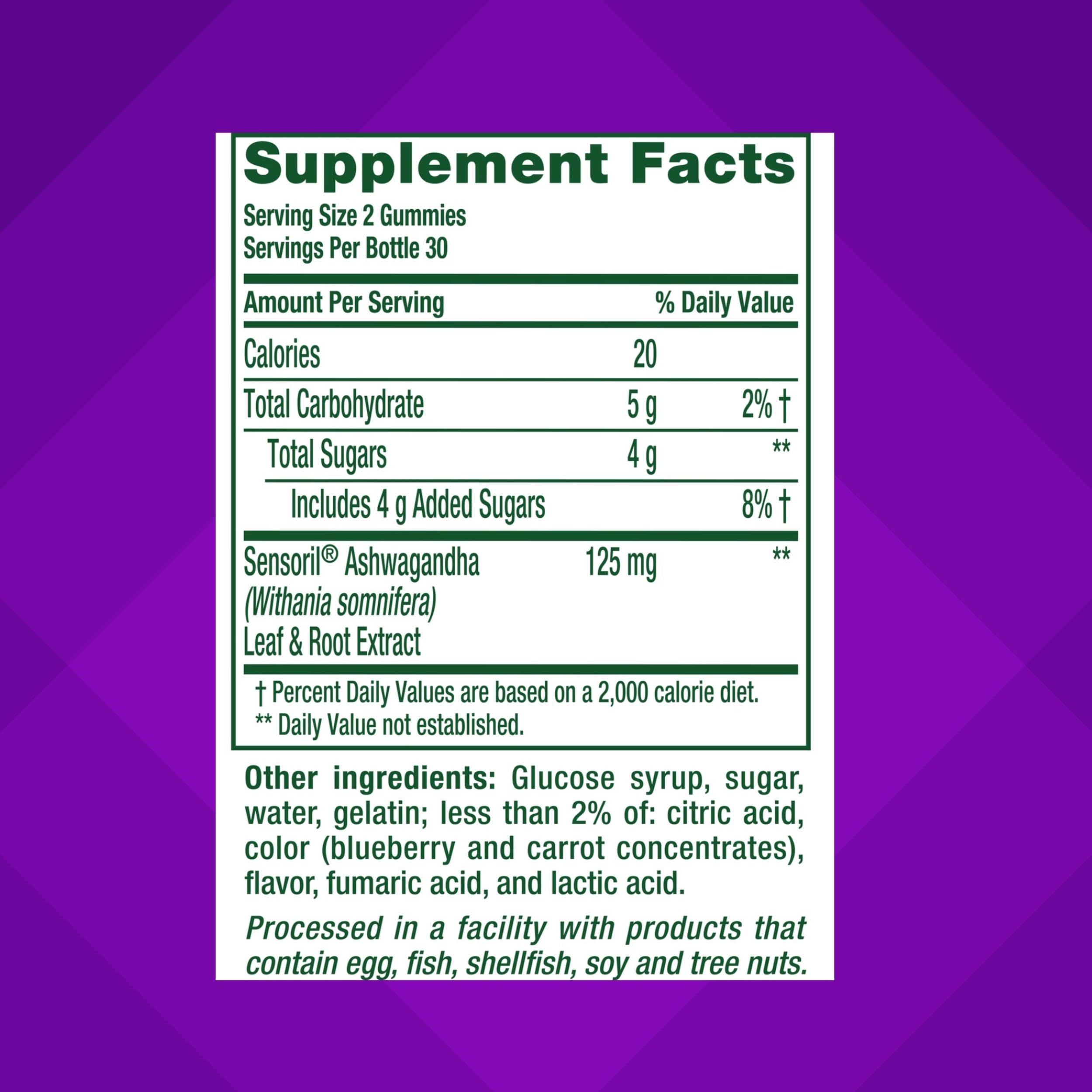 60 count stress support gummies for easy use