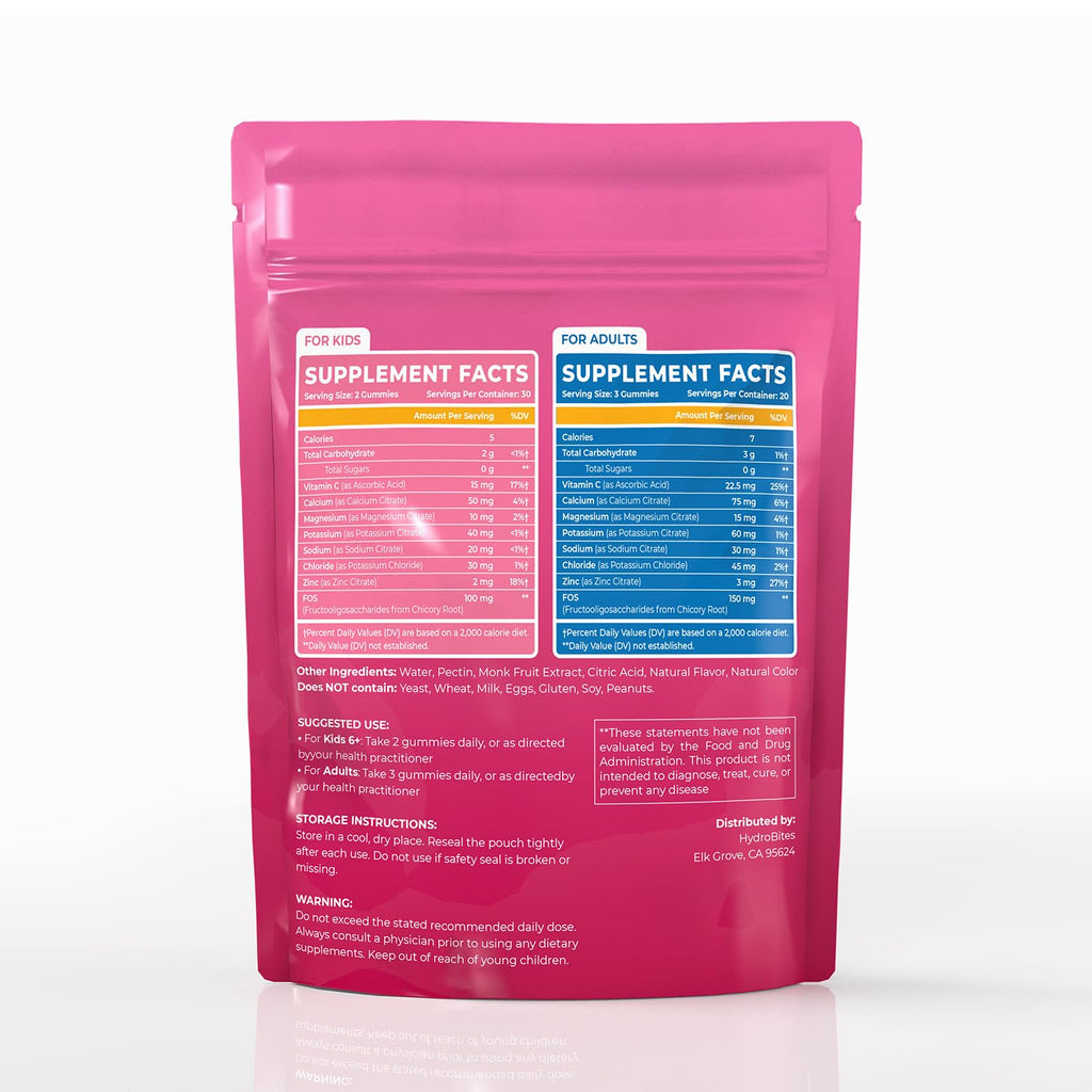 60 count sugar free electrolyte gummies