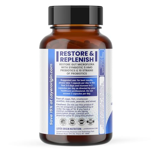 60 count synbiotic capsules for daily use
