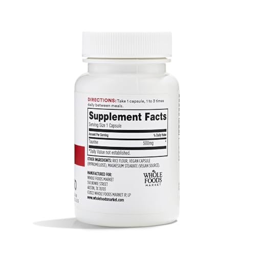 60 count taurine capsules for convenience