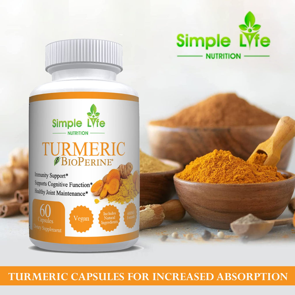 60 count turmeric capsules for convenience