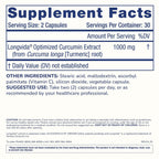 60 count turmeric curcumin formula