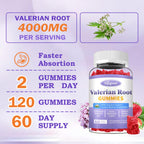 60 count valerian gummies for restful nights