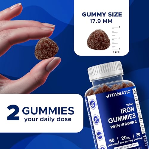 60 count vegan iron gummies