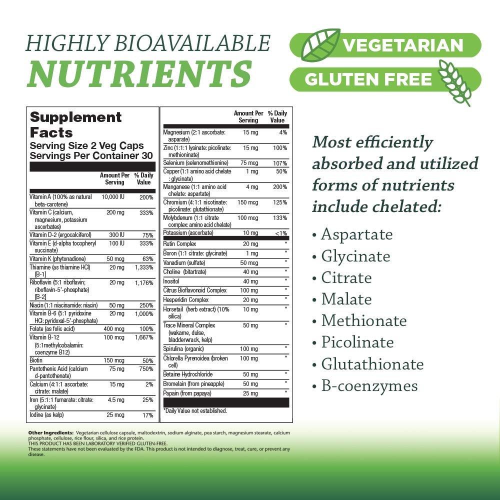 60 count vitamin and mineral blend