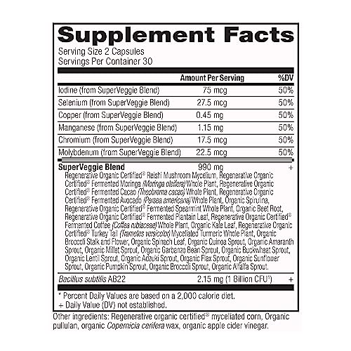 60 count vitamin and mineral capsules