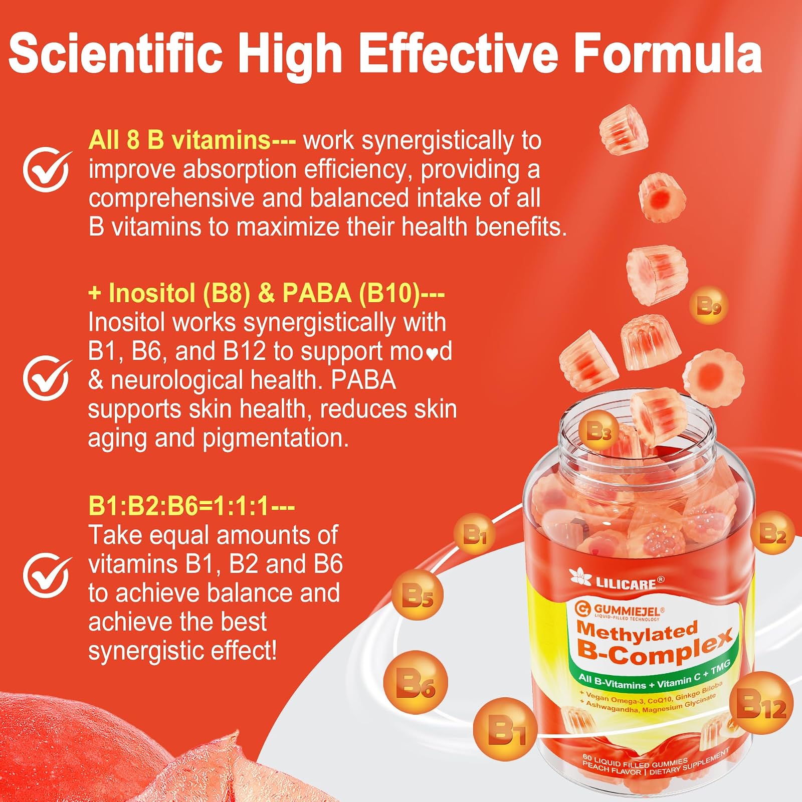 60 count vitamin b complex gummies