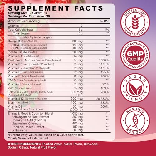 60 count vitamin B complex gummies