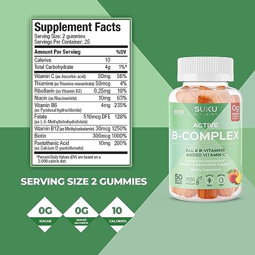 60 count vitamin b complex gummies
