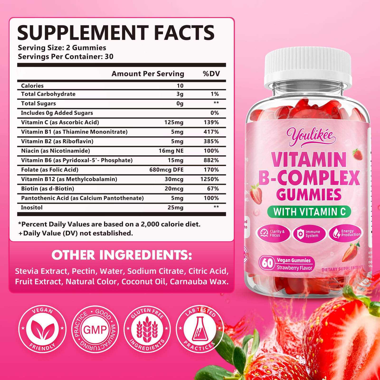 60 count vitamin b complex supplement