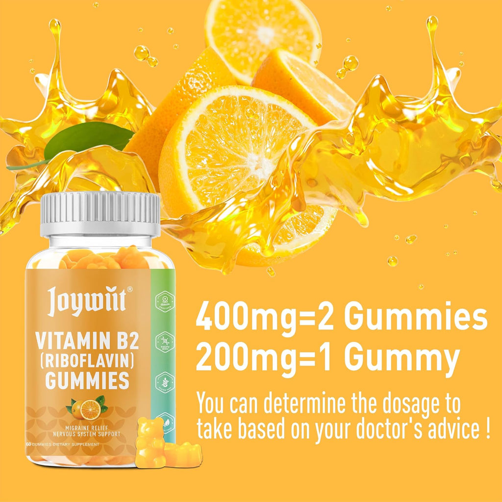 60 count Vitamin B2 gummies for convenience