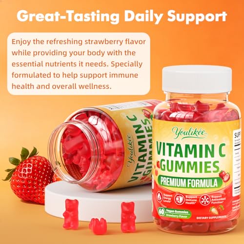 60 count Vitamin C gummy bottle