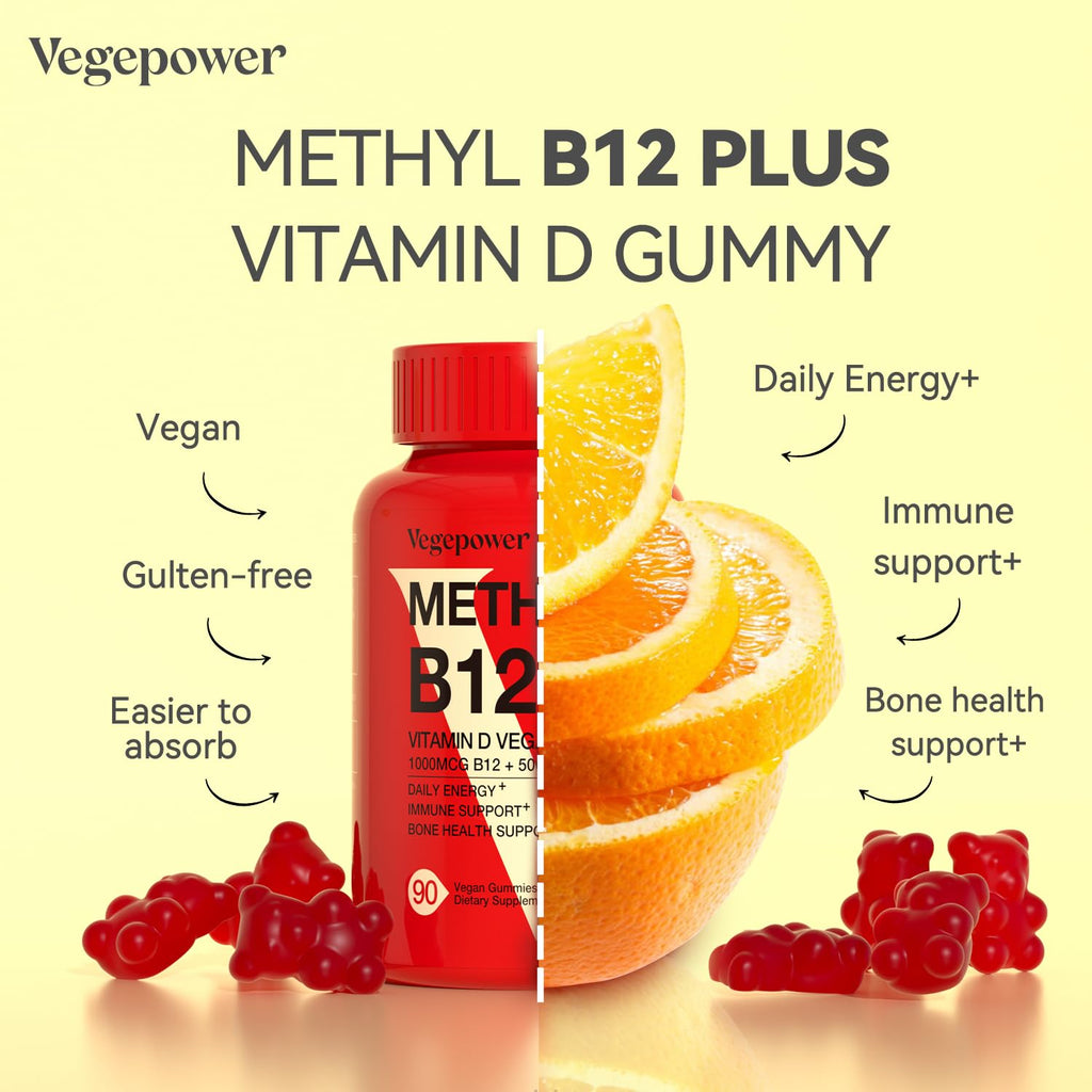 60 count vitamin D3 B12 gummy pack