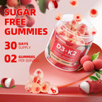 60 count vitamin D3 K2 gummy pack