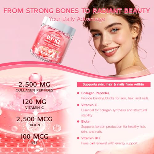 60 count Vitamin D3 K2 gummy pack