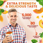 60 count vitamin D3 K2 gummy supplement