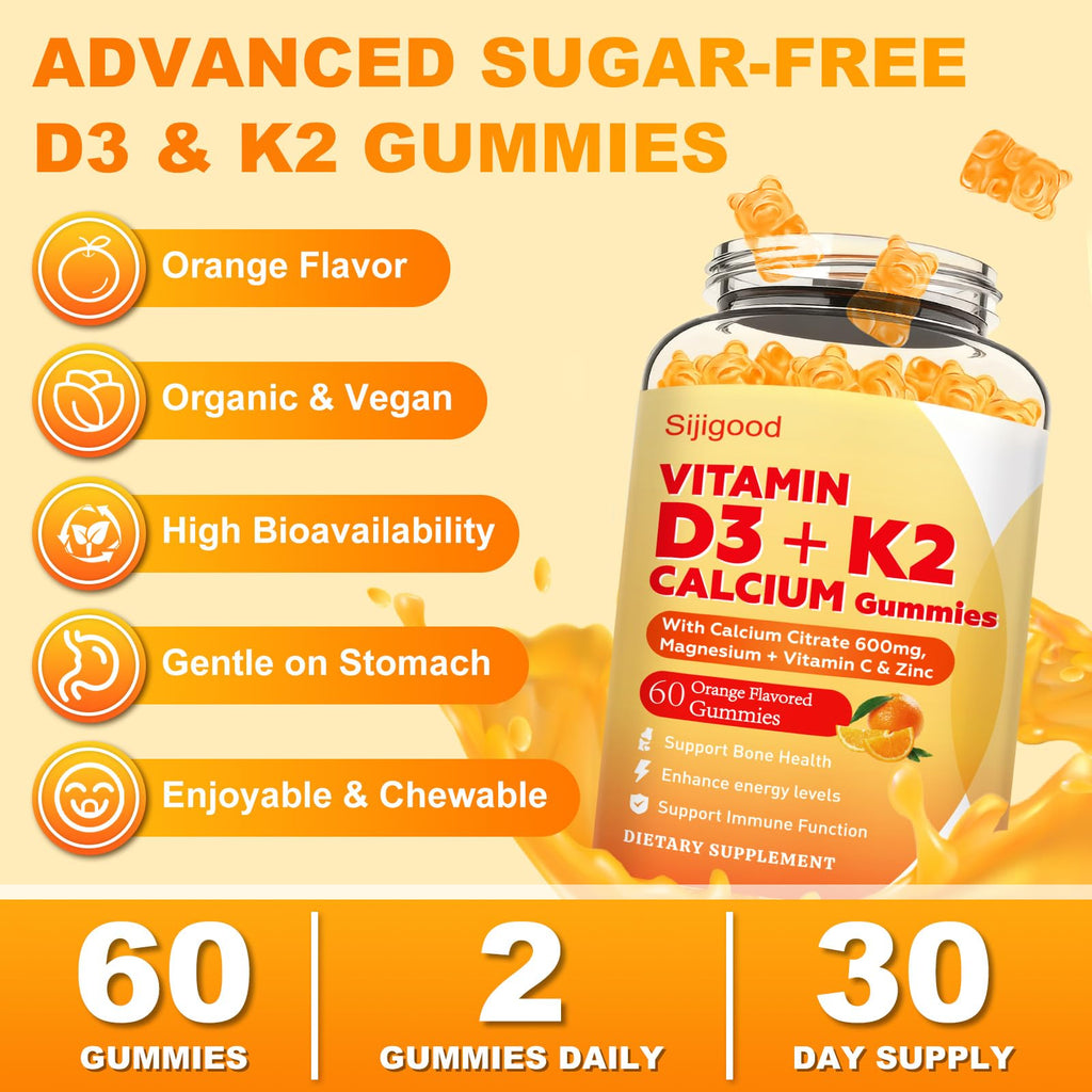 60 count vitamin d3 k2 supplement
