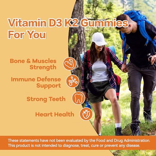 60 count Vitamin D3 K2 supplement