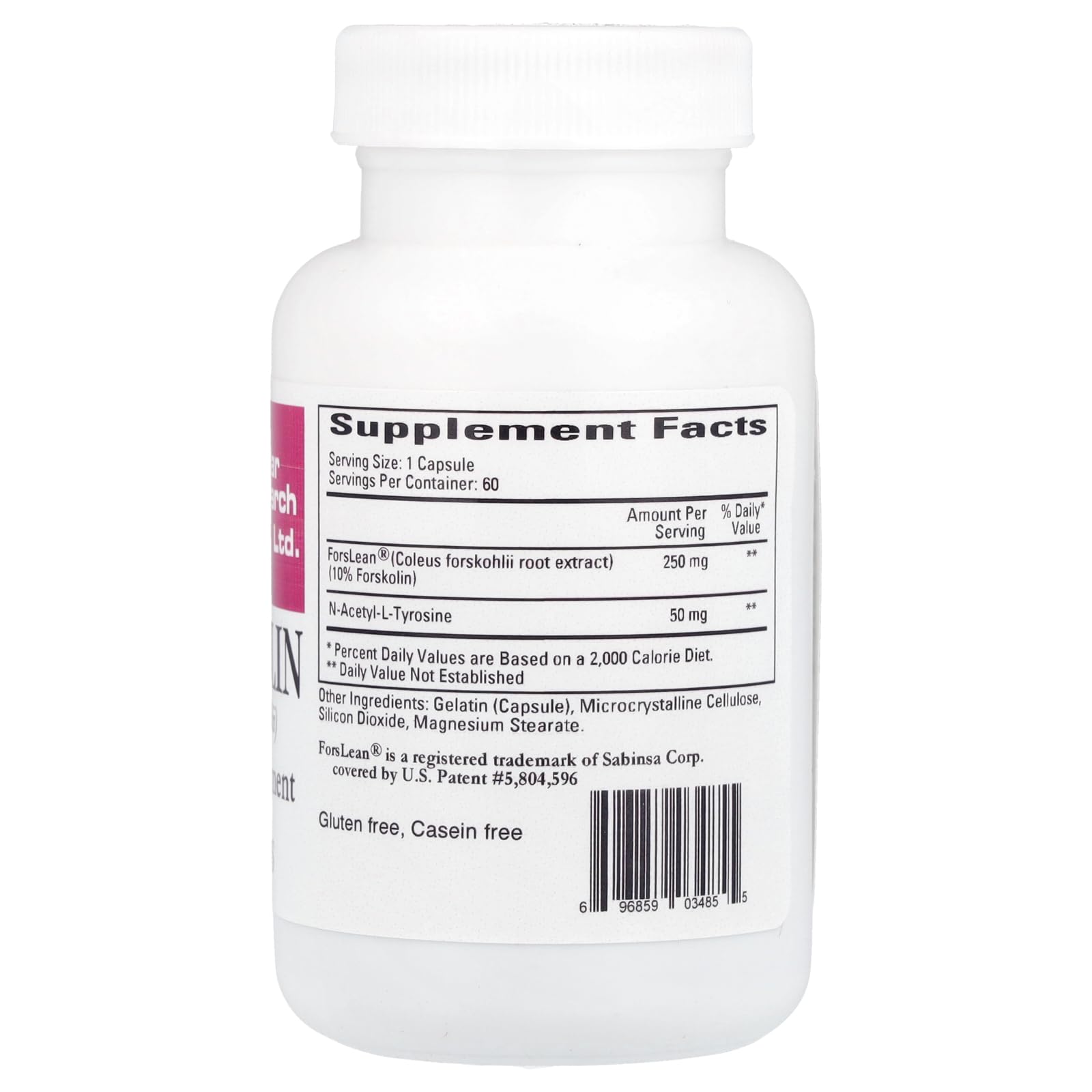 60 count vitamin supplement bottle
