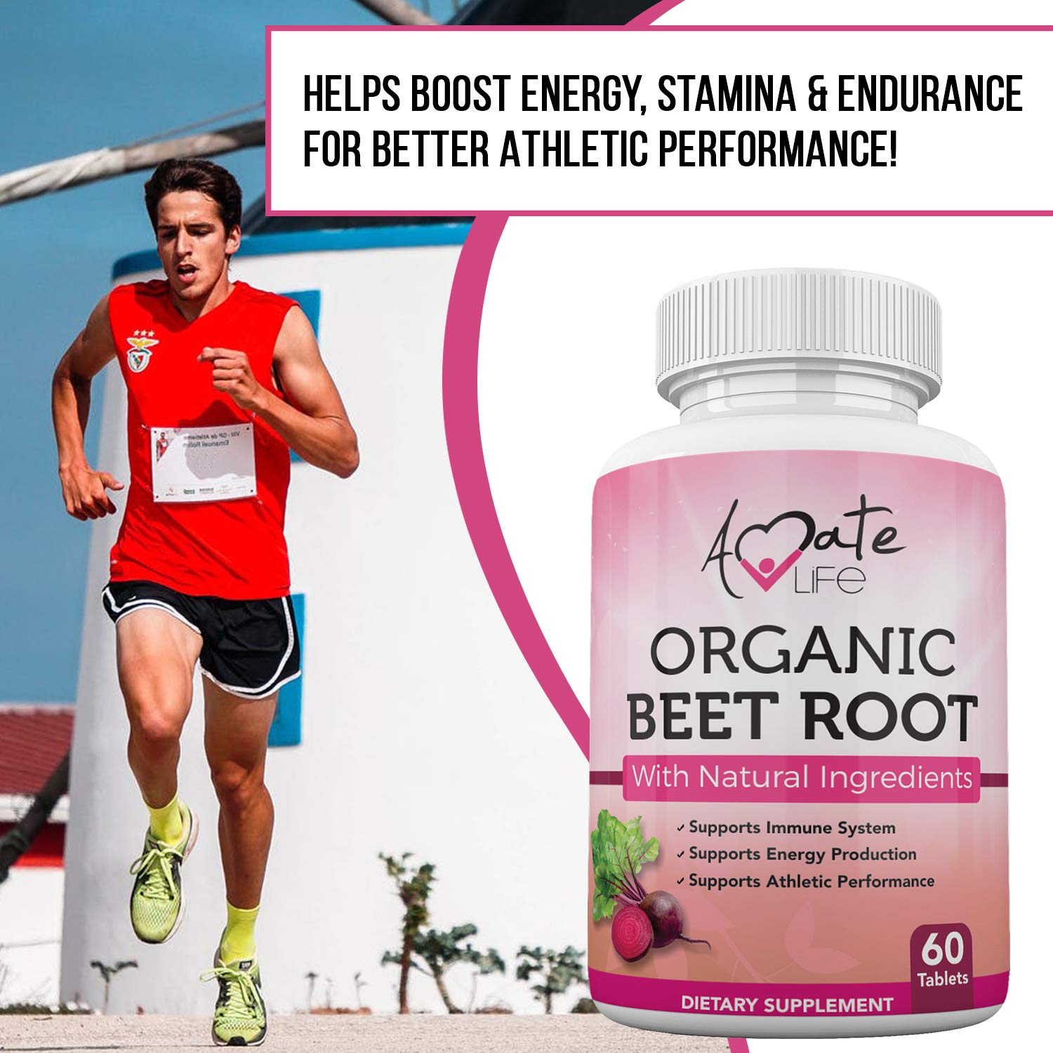 60 count vitamin supplement bottle