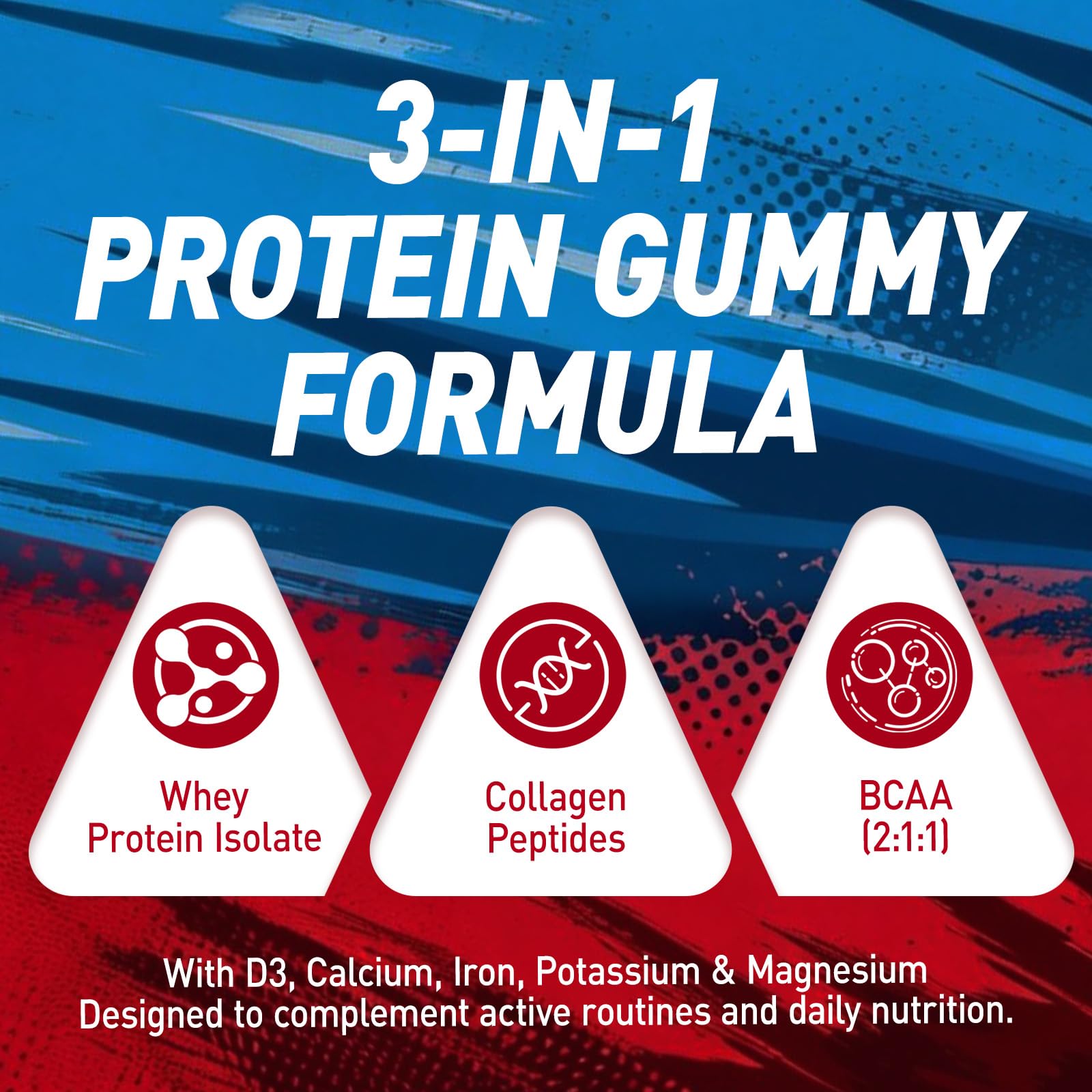 60 count whey protein gummies for convenient snacking