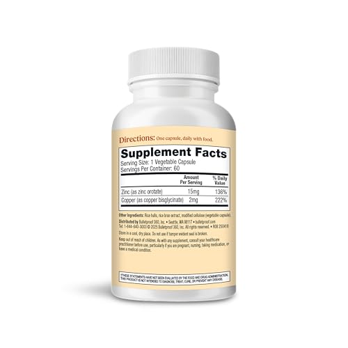 60 count zinc capsules in Canada