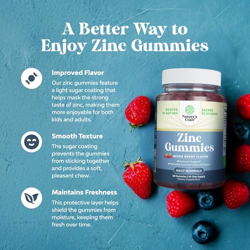 60 count zinc gummies for health