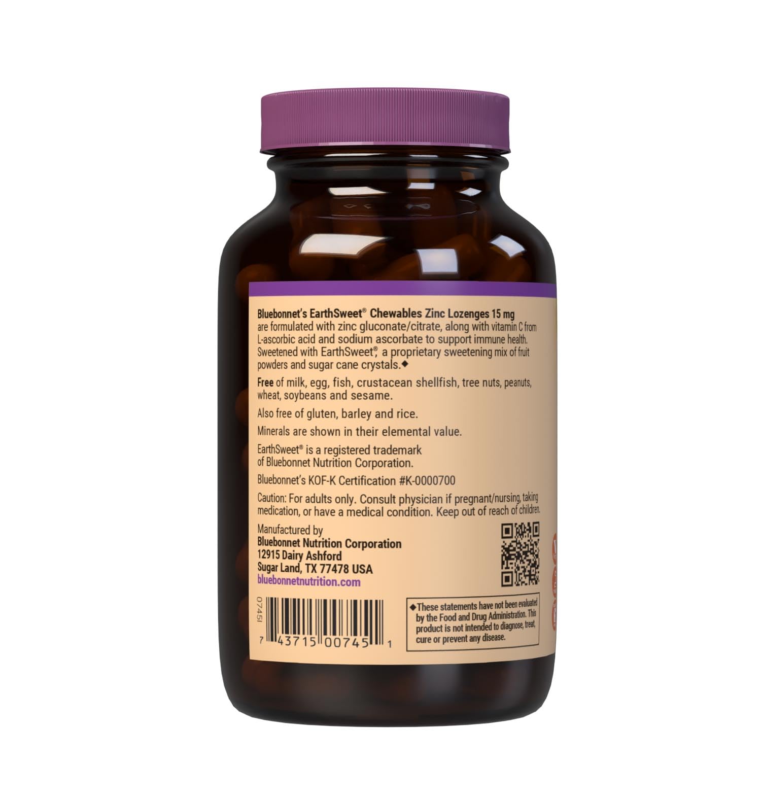 60 count zinc supplement for daily use