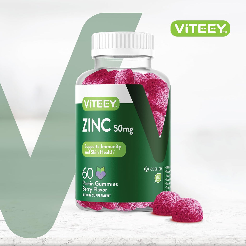 60 count zinc supplement gummies