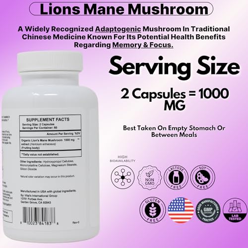 60 day supply of brain health mushrooms