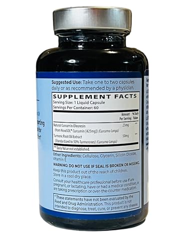 60-day supply of curcumin capsules