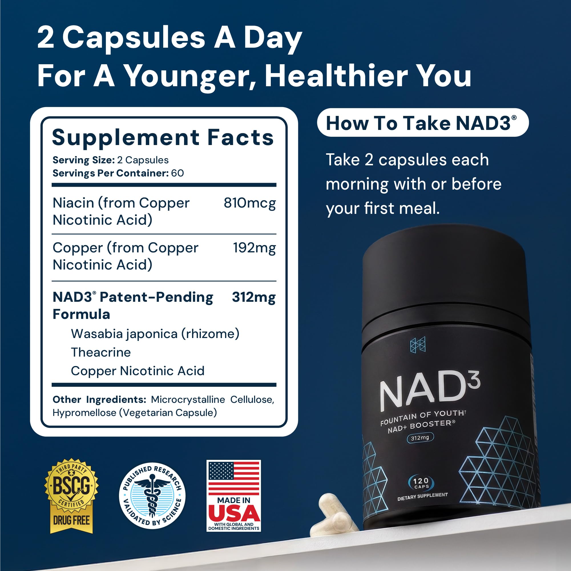 60-day supply of NAD+ booster