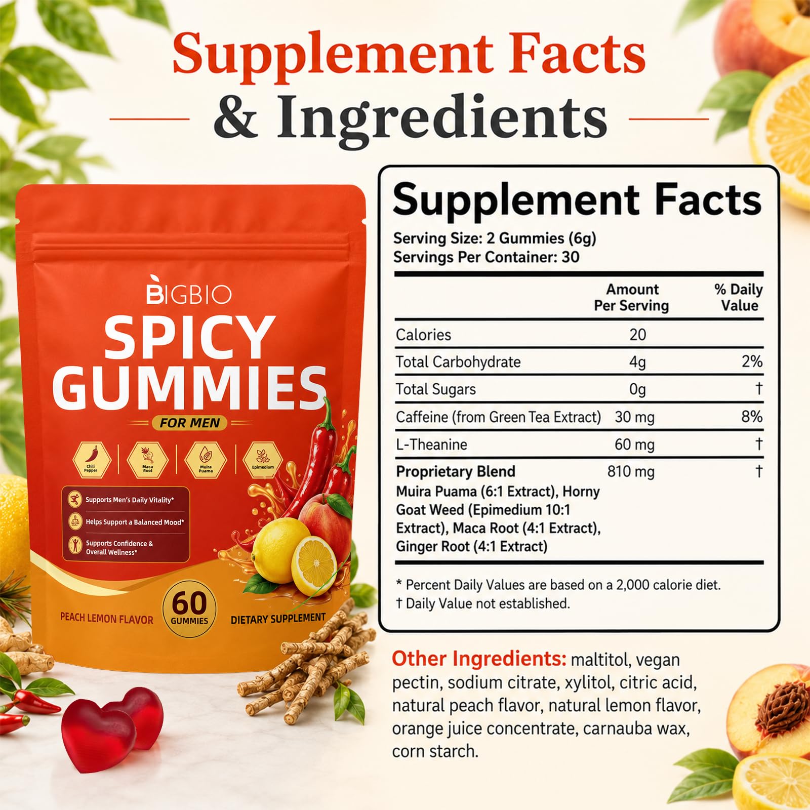60 gummies for a spicy snack