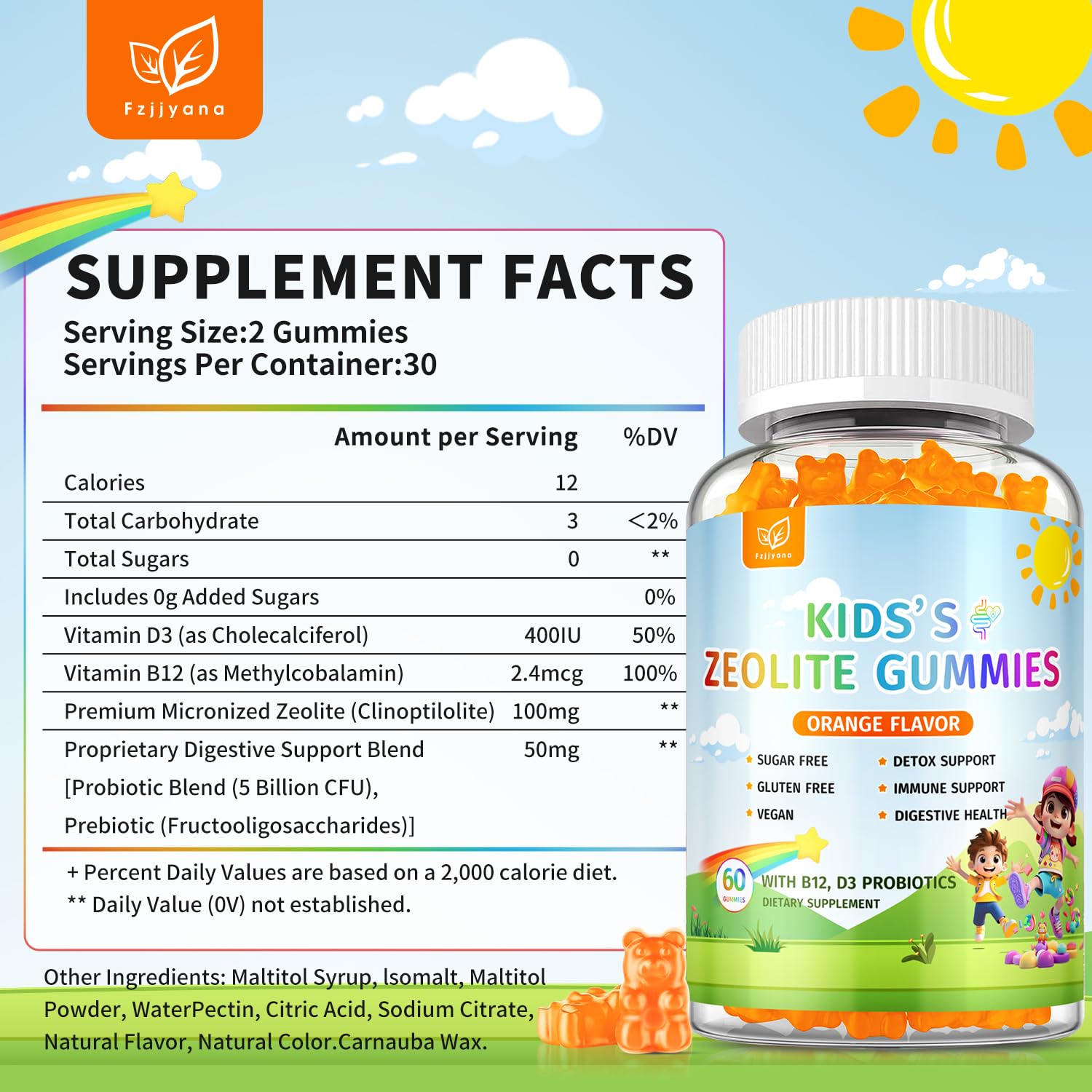 60 gummies for daily detox