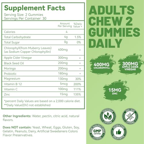 60 gummies for daily detox