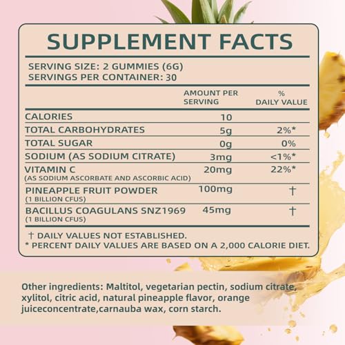 60 gummies for daily digestive support