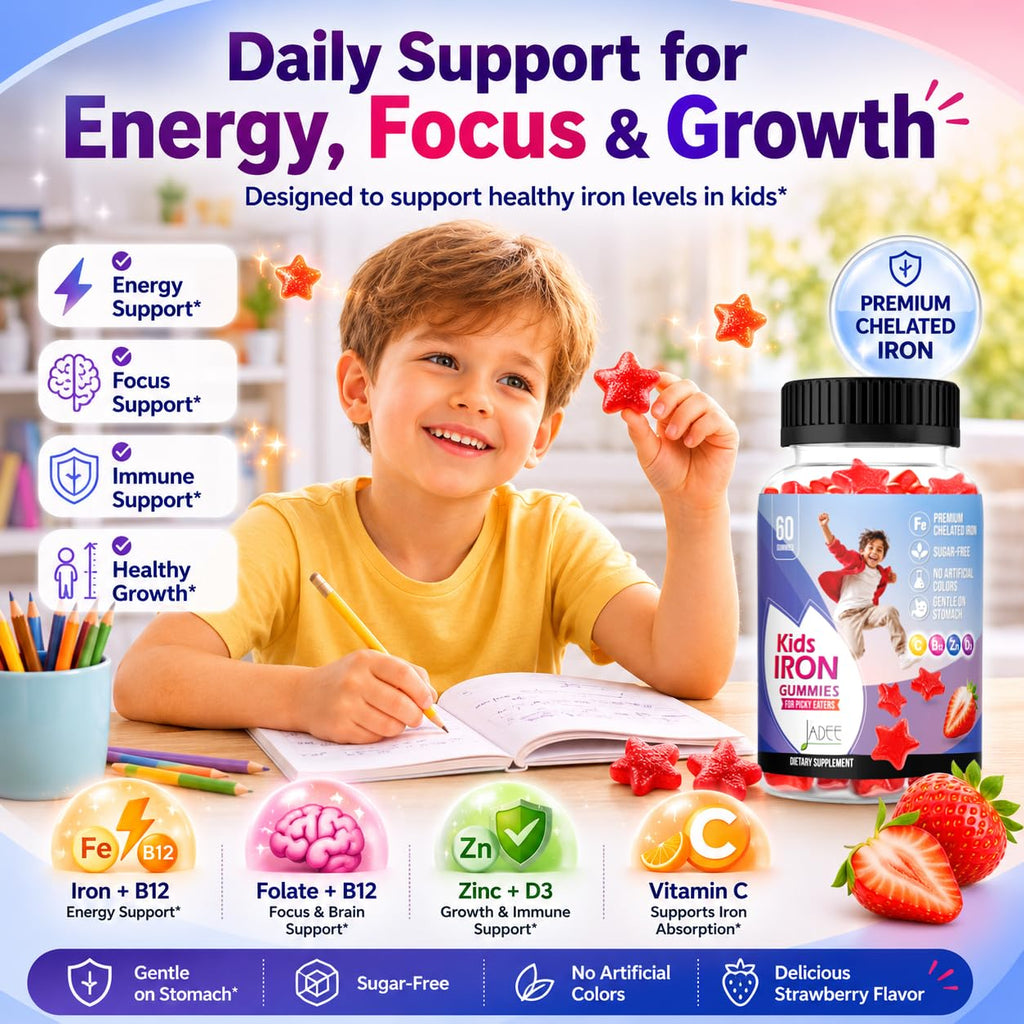60 gummies for daily iron intake