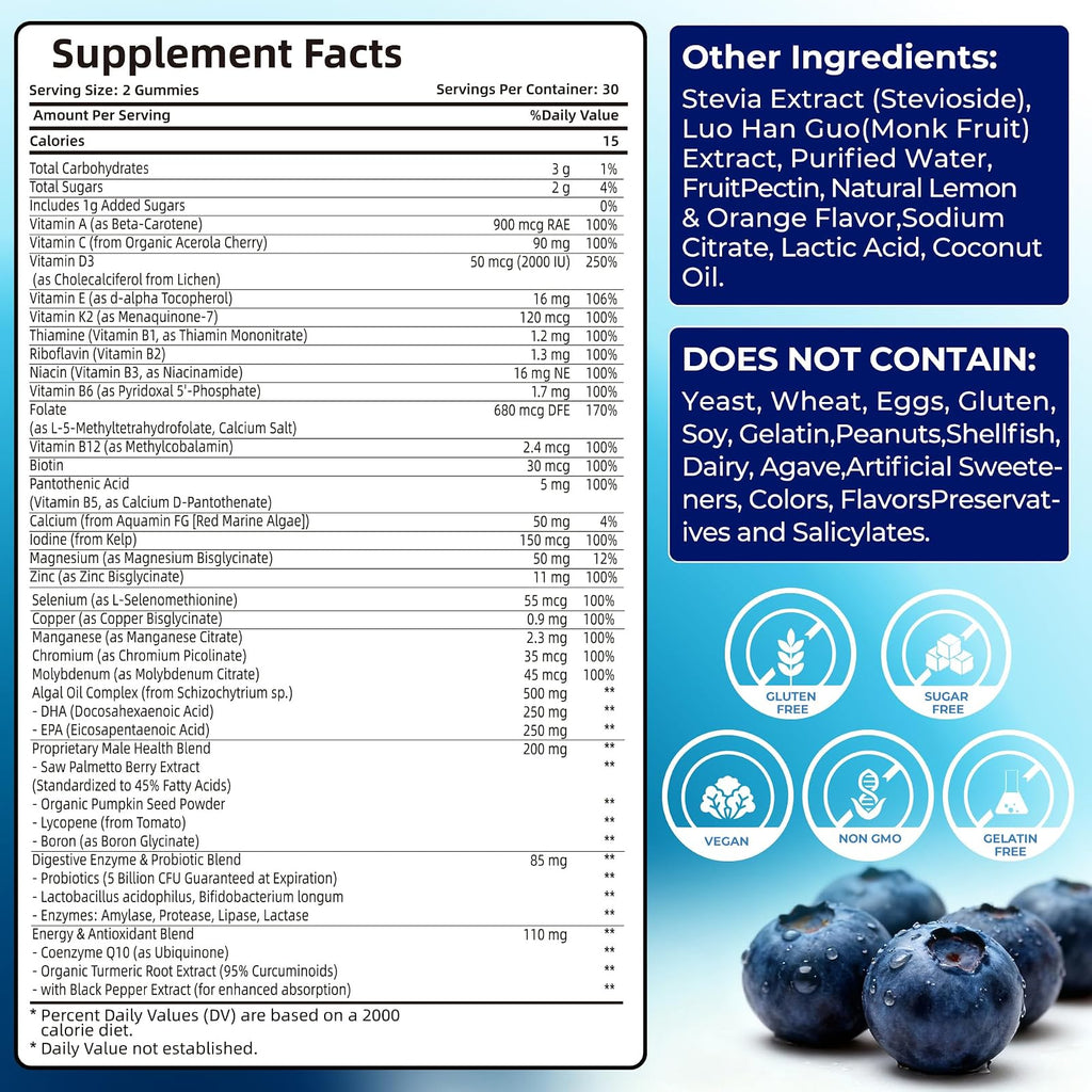 60 gummies for daily nutrition