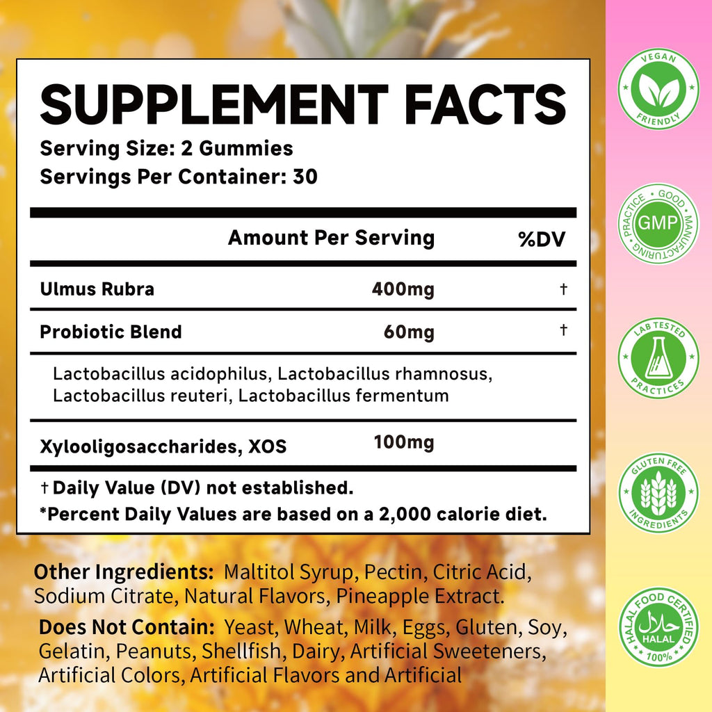 60 gummies for daily probiotic support
