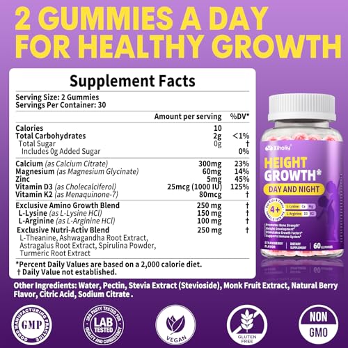 60 gummies for healthy growth support