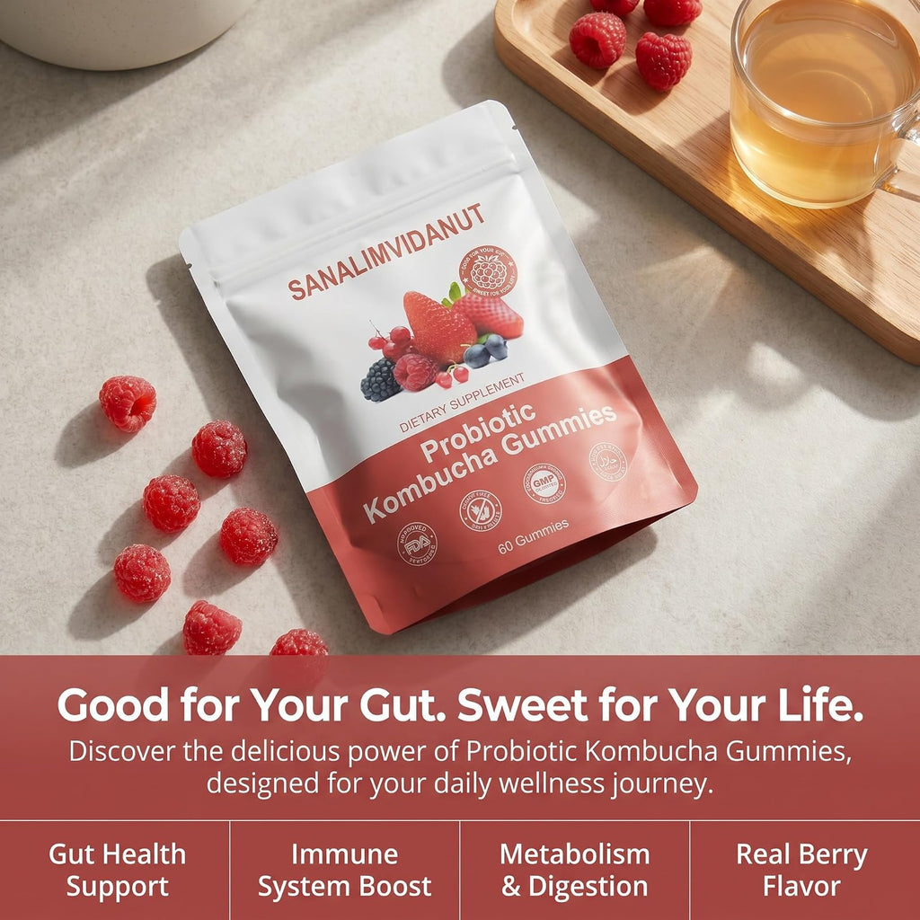 60 gummies packed with probiotics