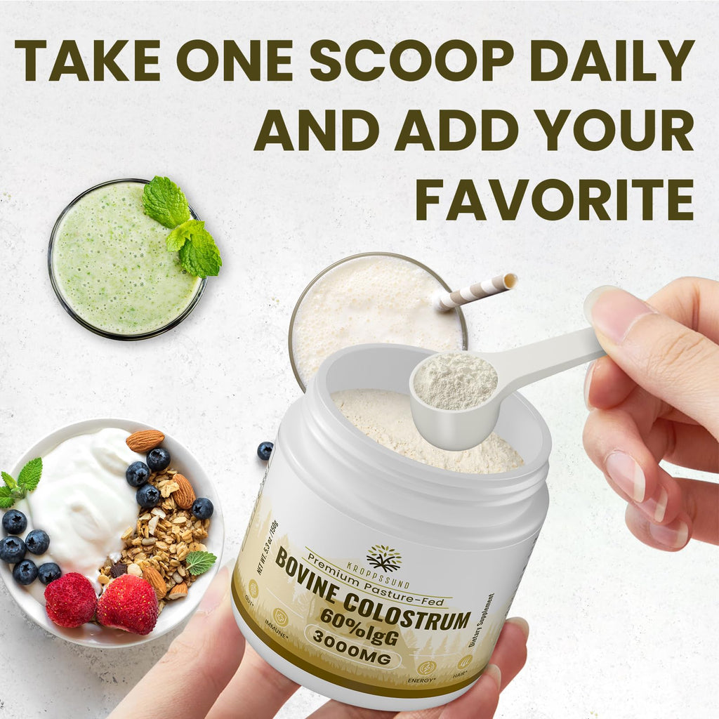 60% IgG colostrum for optimal health