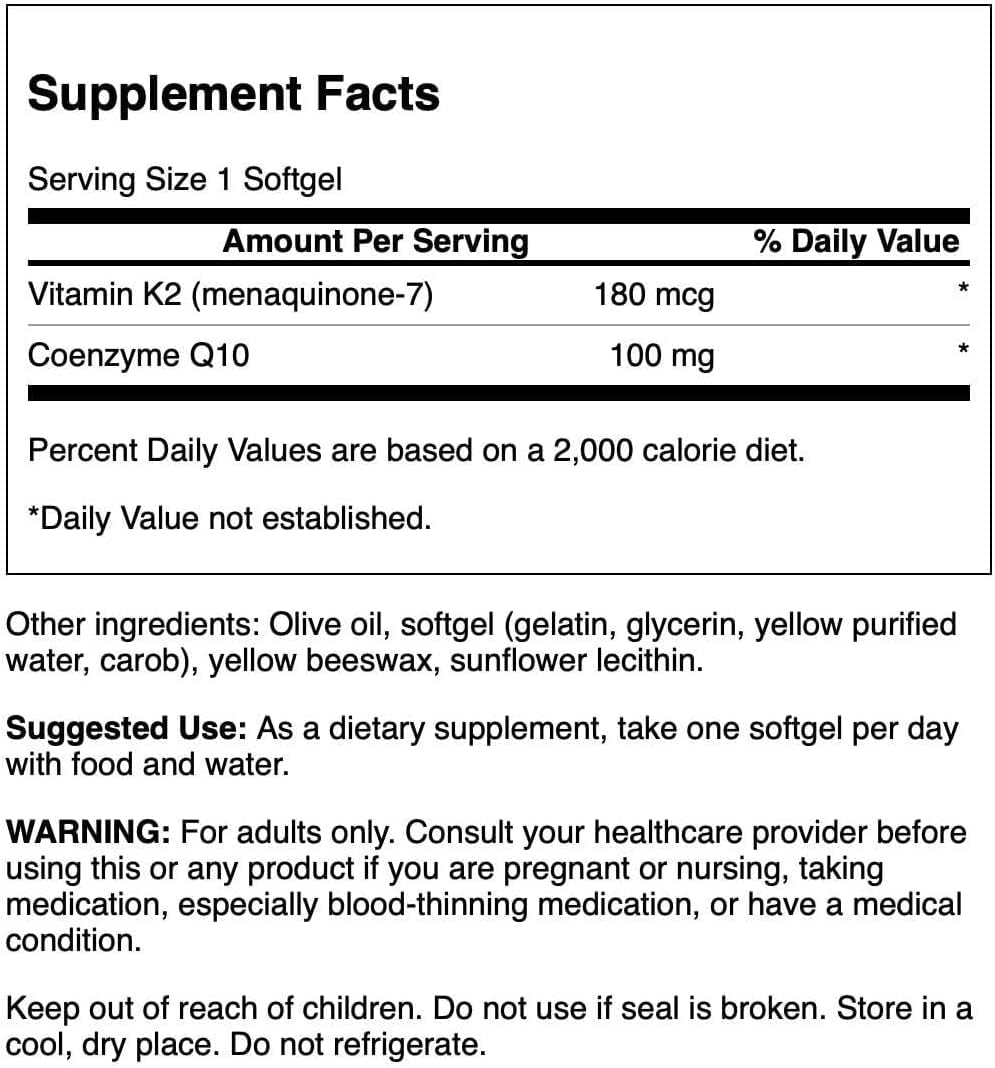 60 mg CoQ10 for energy support