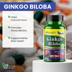60 mg Ginkgo Biloba softgels for memory