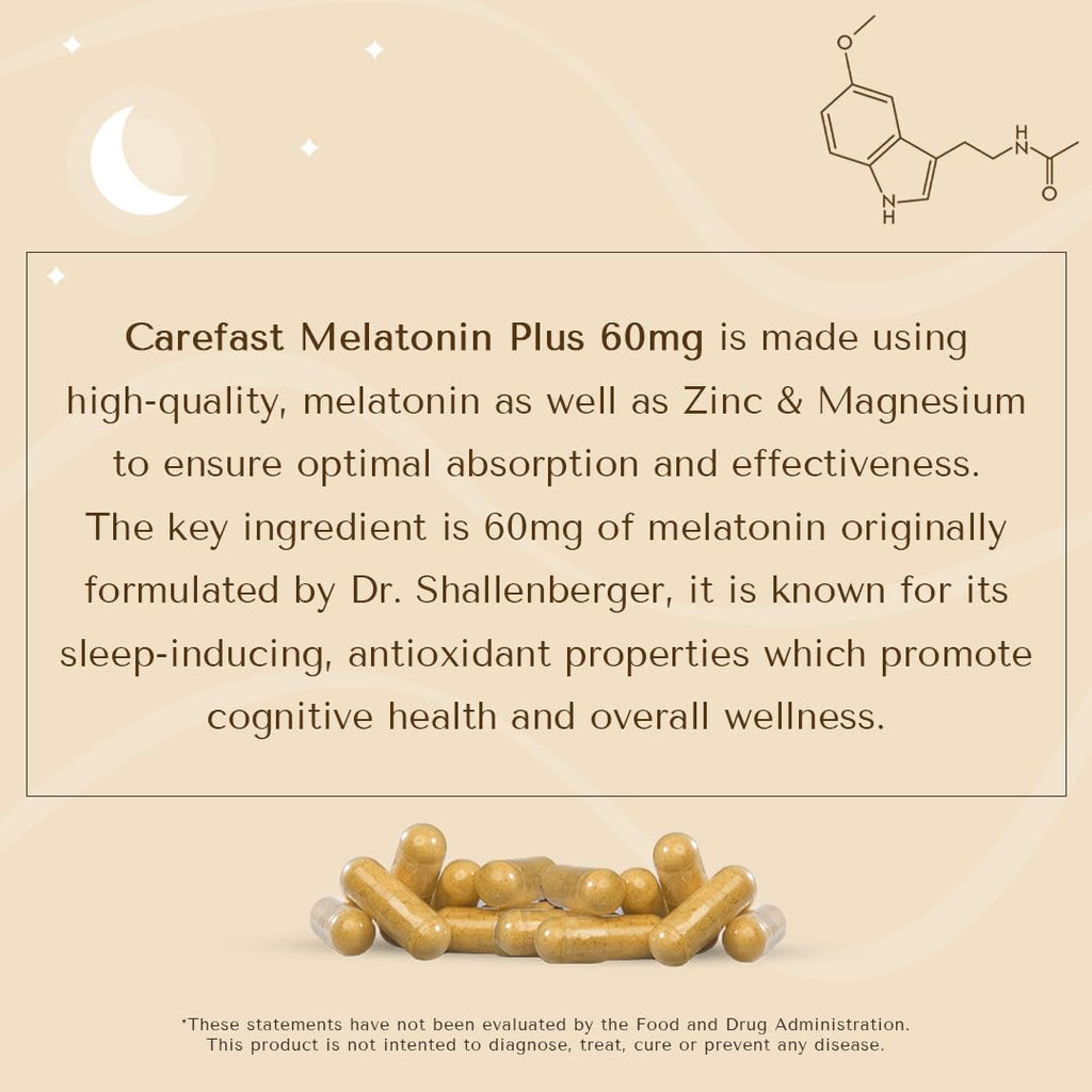 60 mg melatonin for enhanced sleep support