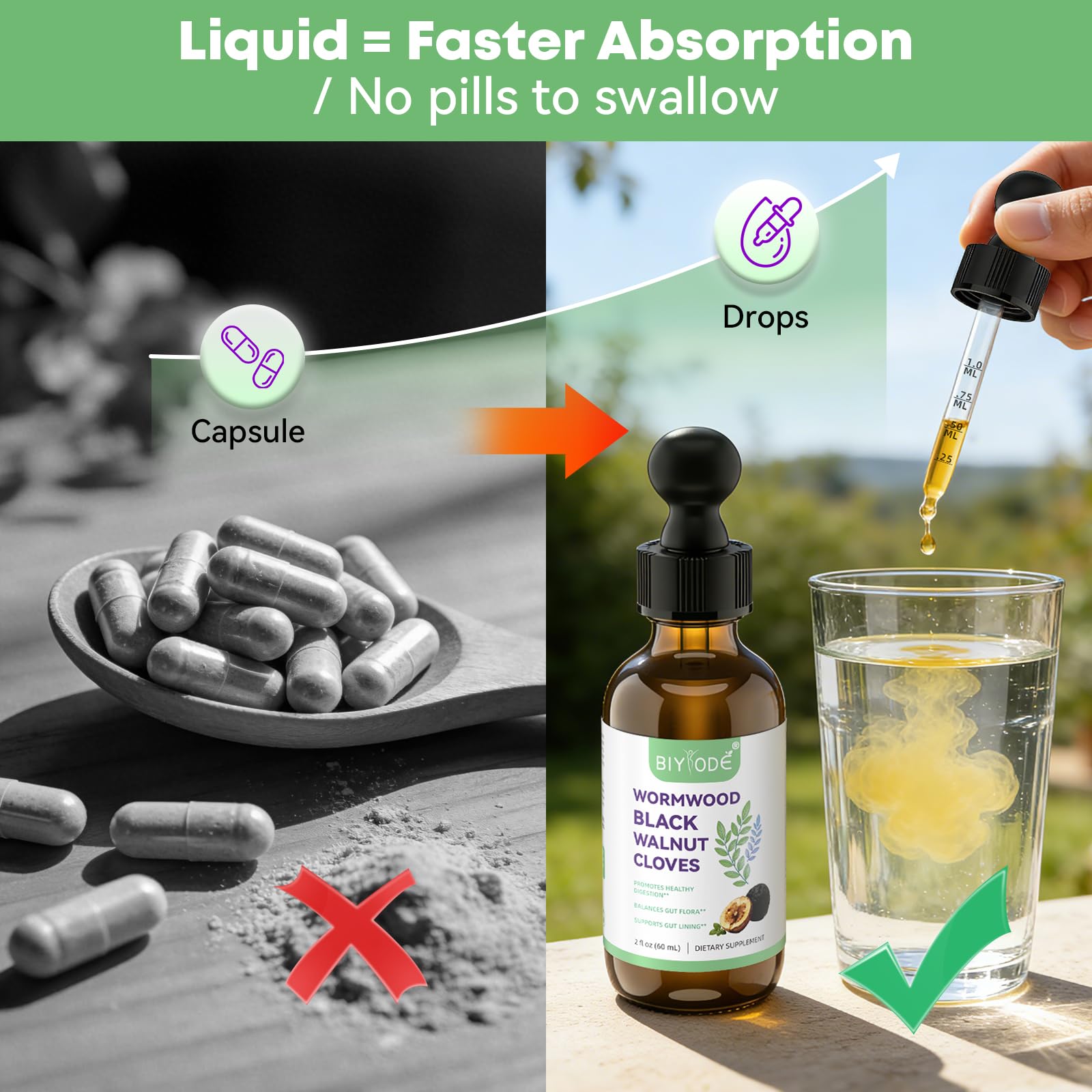 60 ml herbal blend for cleansing