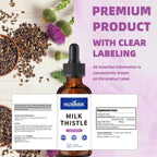 60 ml milk thistle dropper bottle