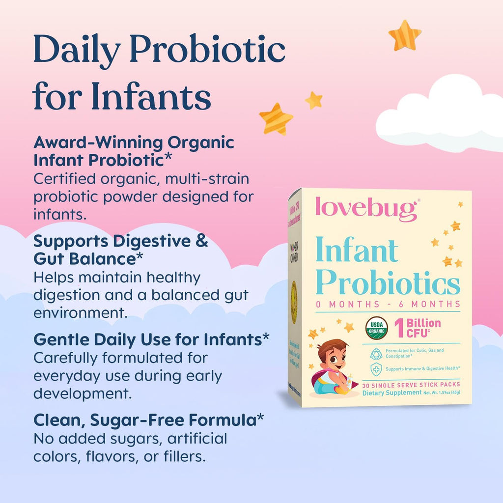 60 packets of Lovebug probiotics