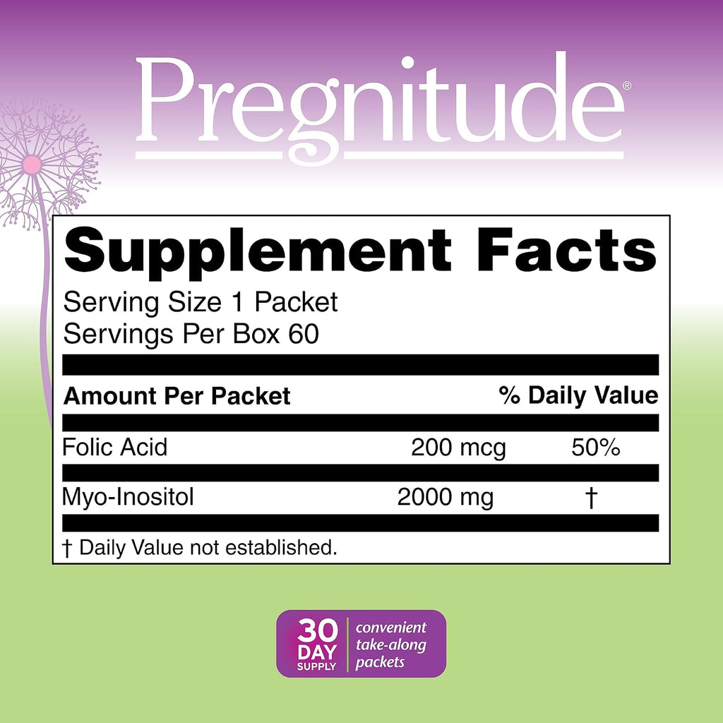 60 packets of prenatal vitamins